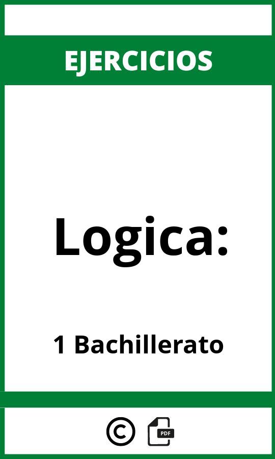 Lógica: 1 Bachillerato Ejercicios PDF